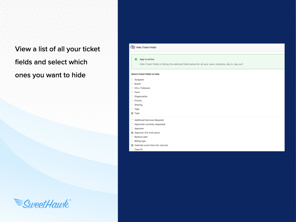 Hide Ticket Fields App Integration with Zendesk Support Hide Ticket Fields App Integration with Zendesk Support